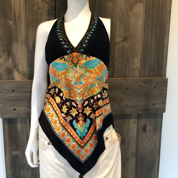 Cache | Tops | Cache Halter Top | Poshmark